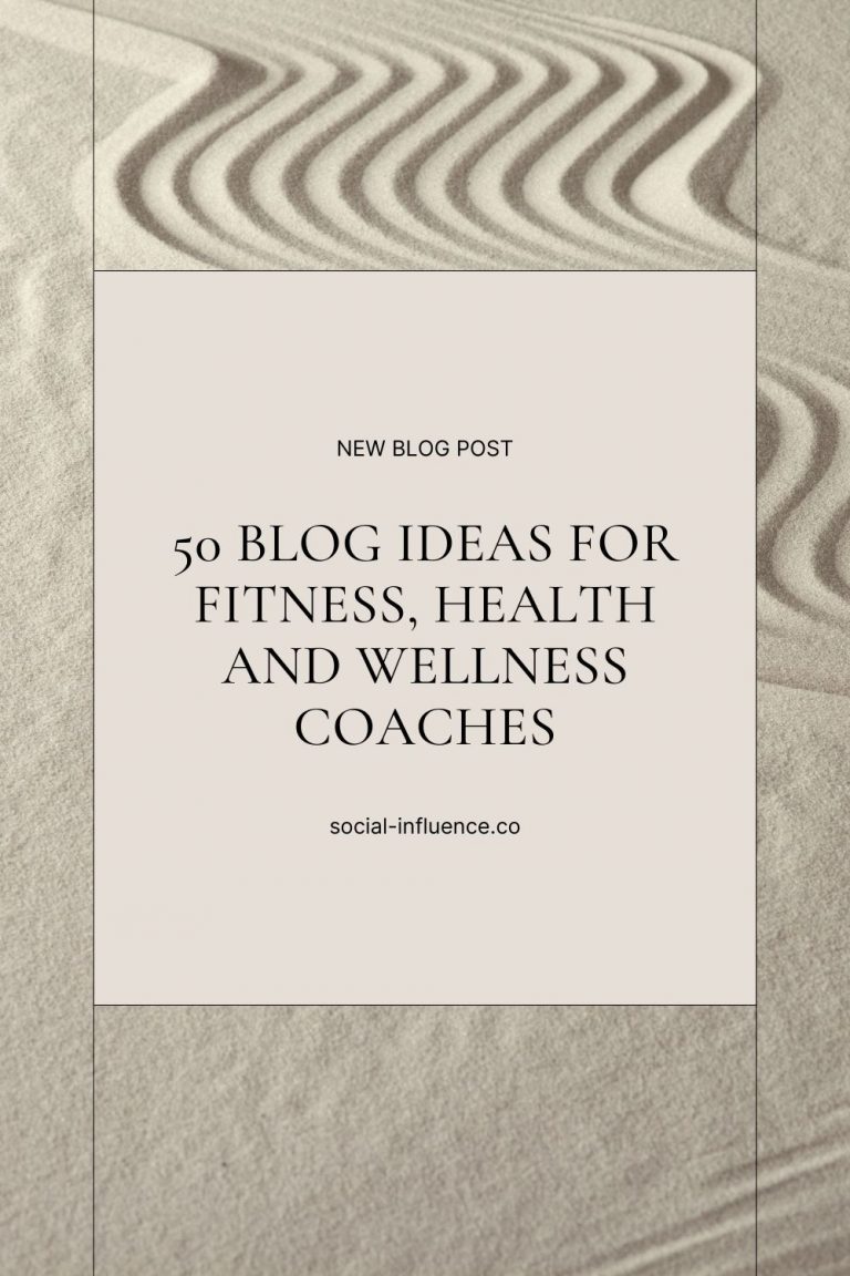 50 Blog Ideas for Fitness, Health and Wellness Coaches - Social ...