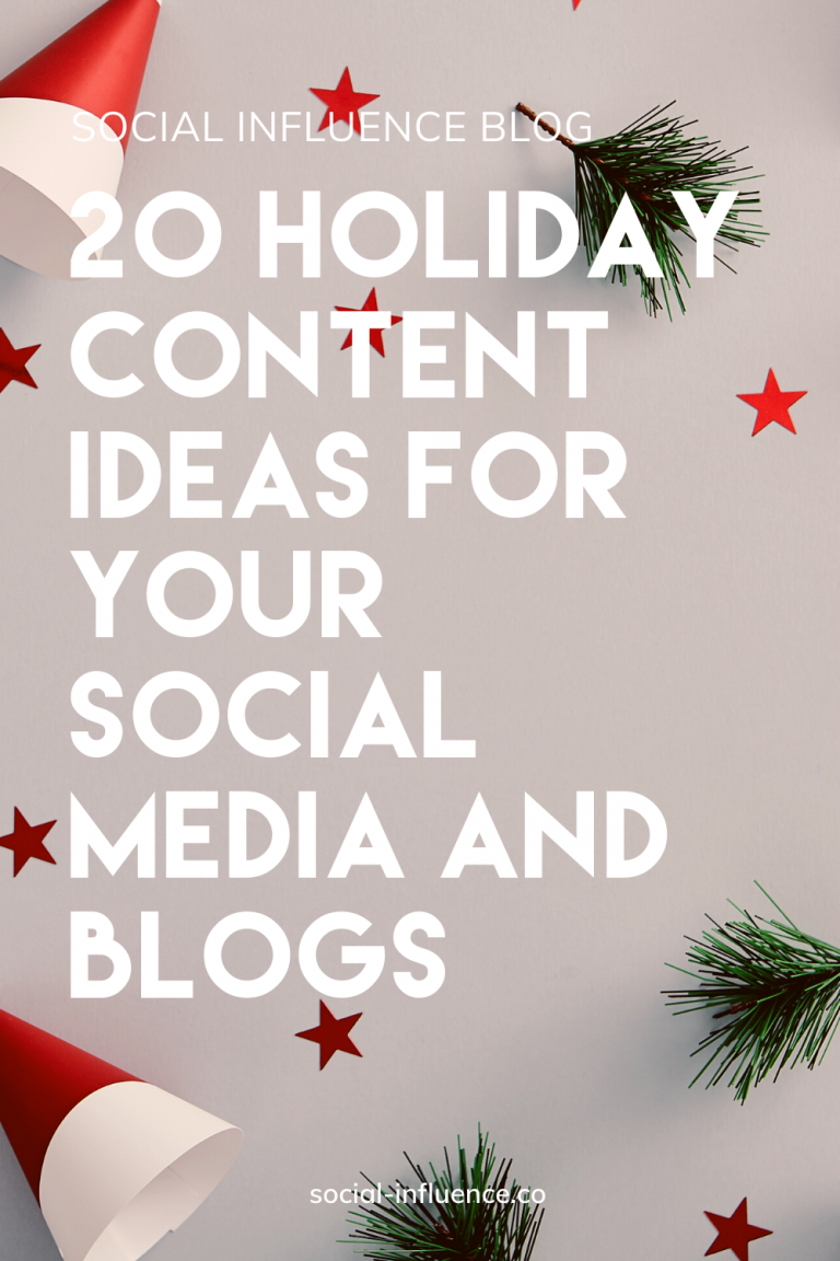 20 Holiday Content Ideas for Your Social Media and Blogs - Social ...
